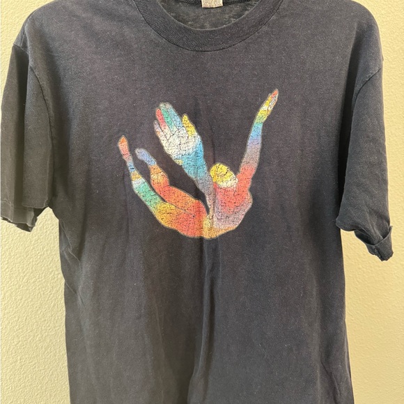 Shirts | Vintage Graphic Tshirt With Colorful Hand Design | Poshmark